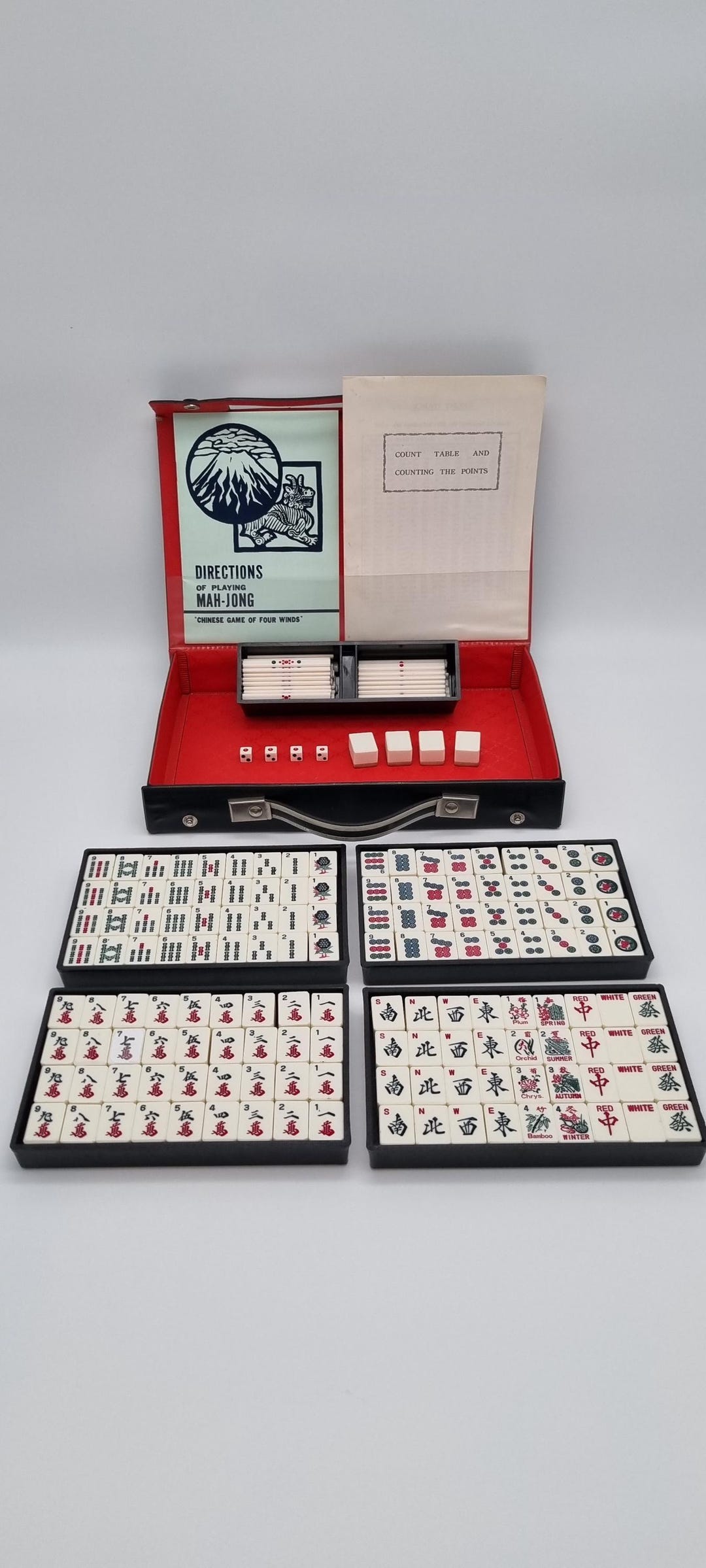 Vintage Mah-jong - Chinese Game of Four Winds - Etsy