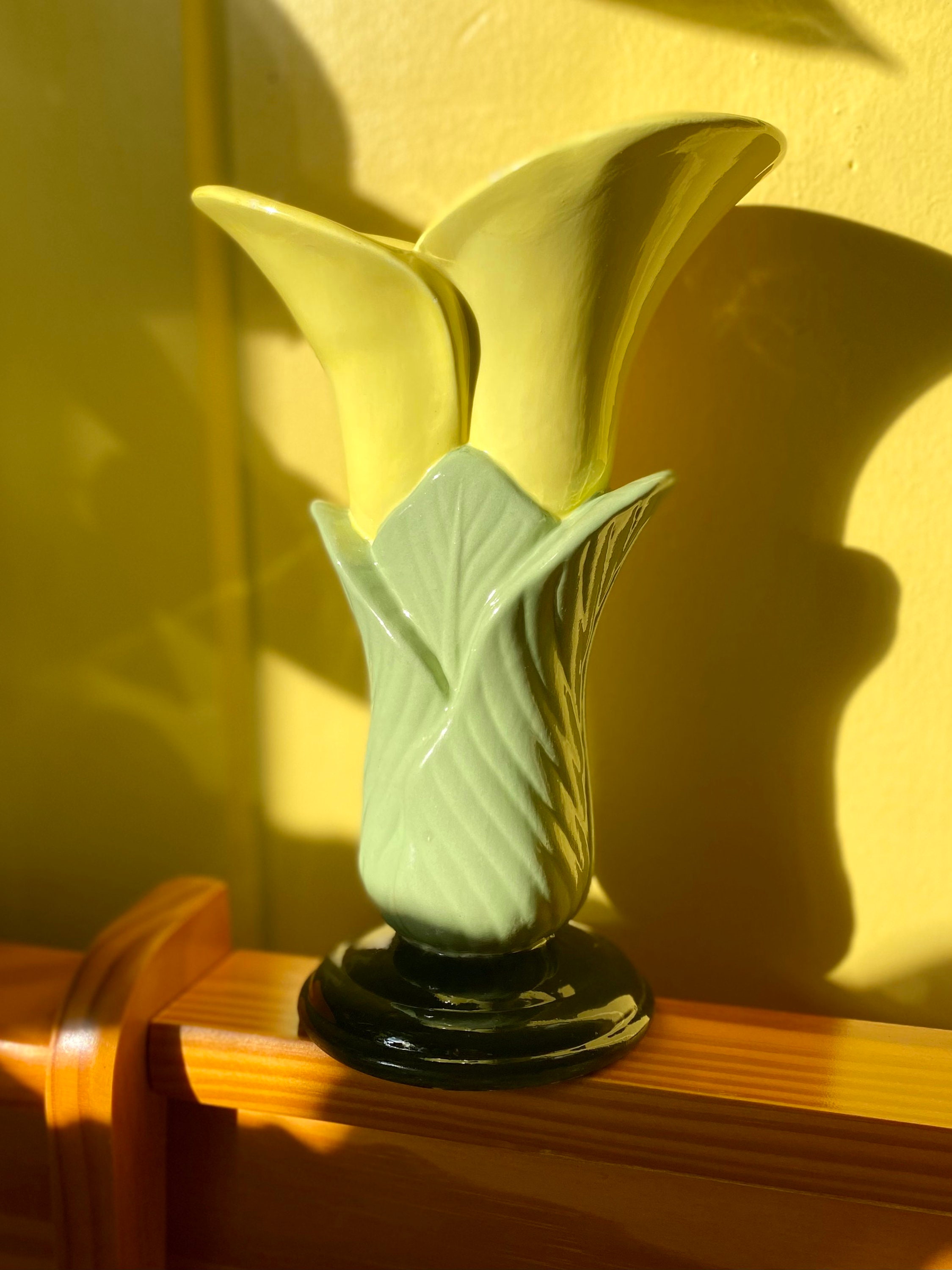 Beautiful Vintage Byron Molds Art Deco Calla Lily Vase - Etsy