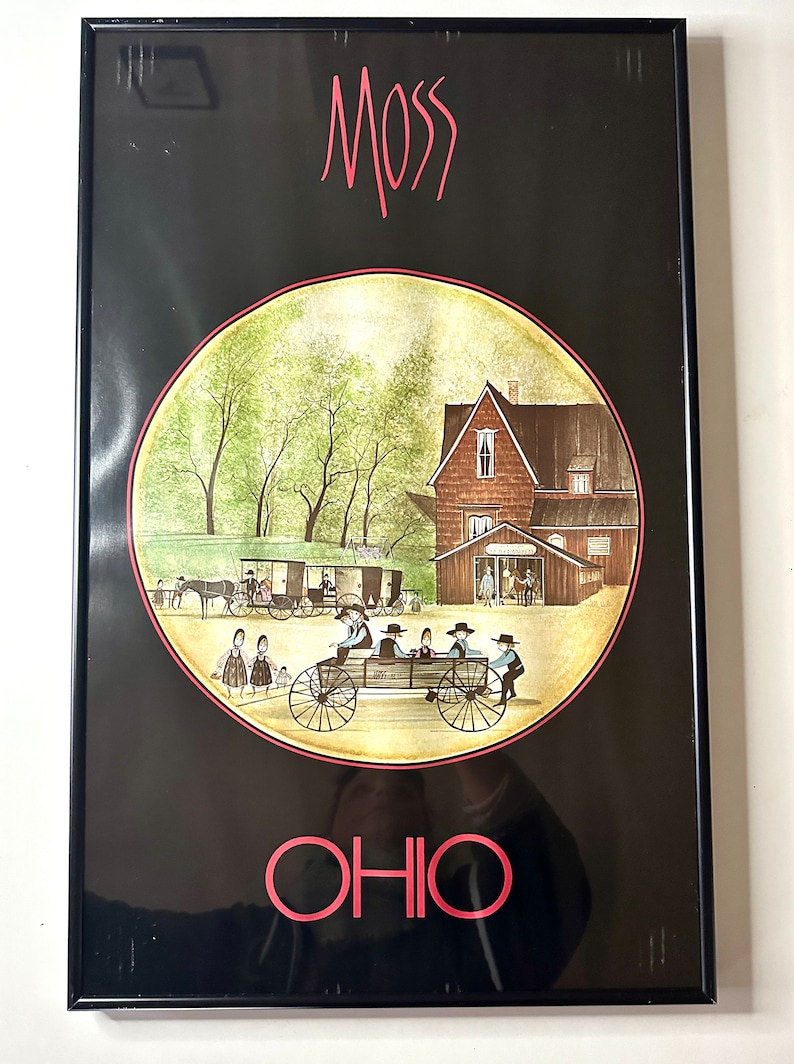Your Choice of Vintage P. Buckley Moss Framed Art Posters/ohio/illinois ...