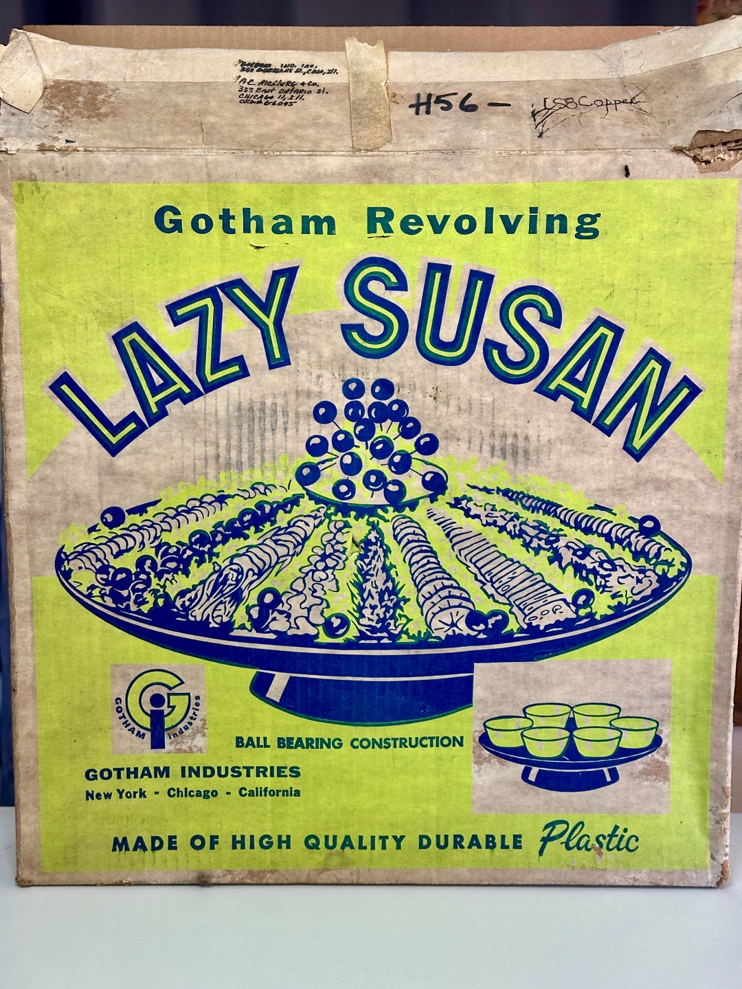 Vintage MCM Gotham Industries Lazy Susan in Original Box/vintage MCM ...