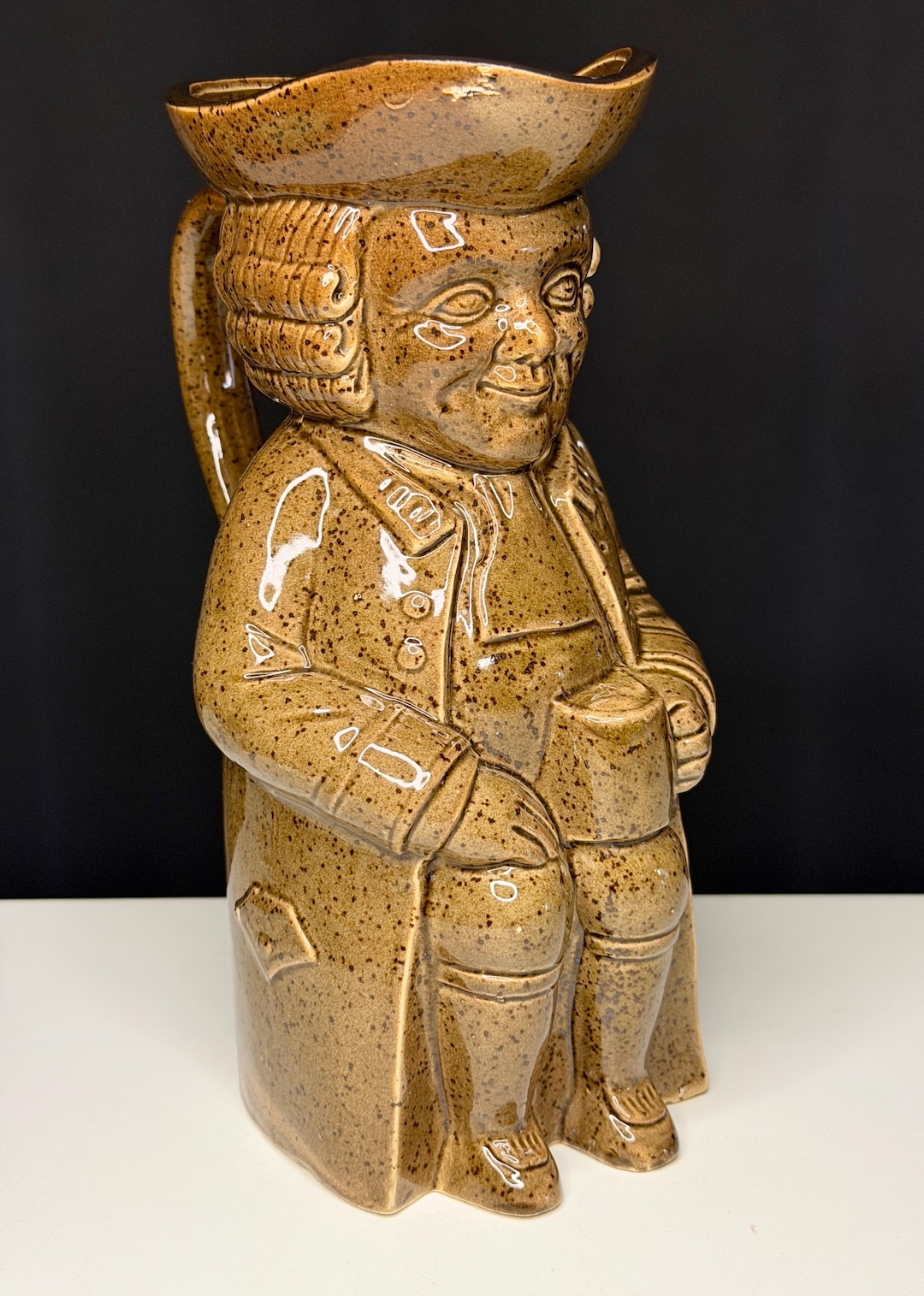 Vintage Tall Toby Jug – Colonial Gentleman Figurine – Large Ceramic ...