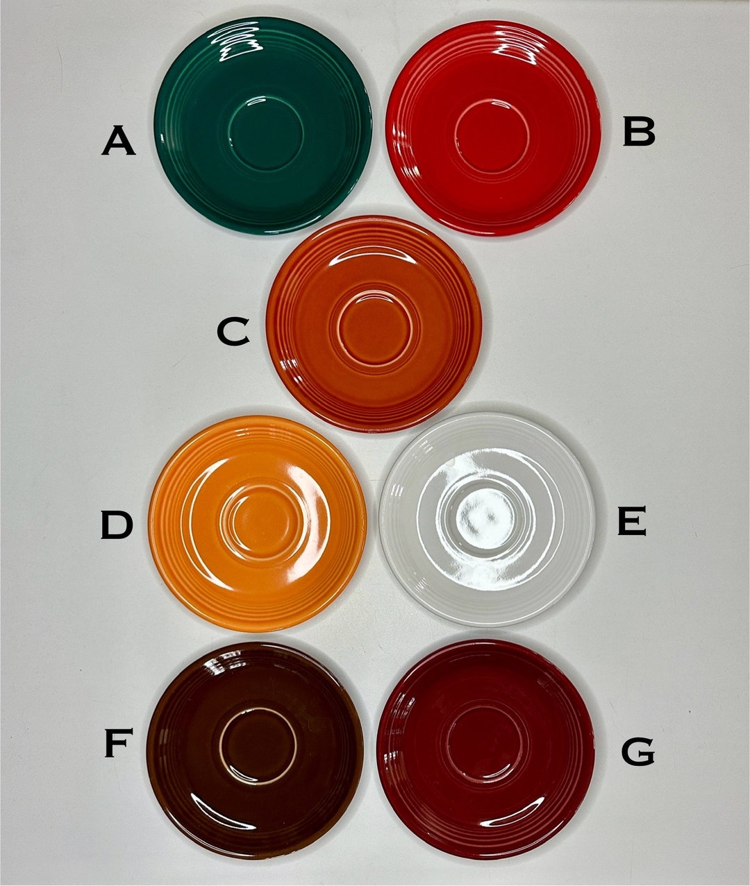Your Choice of Vintage Fiestaware Six Inch Saucers/vintage Fiesta ...