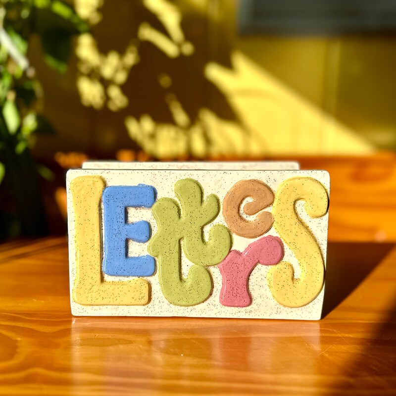 Ceramic Letters - Etsy