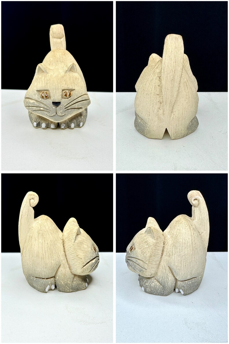 Vintage Retired Artesania Rinconada Cat/artesania Rinconada Signed Cat ...