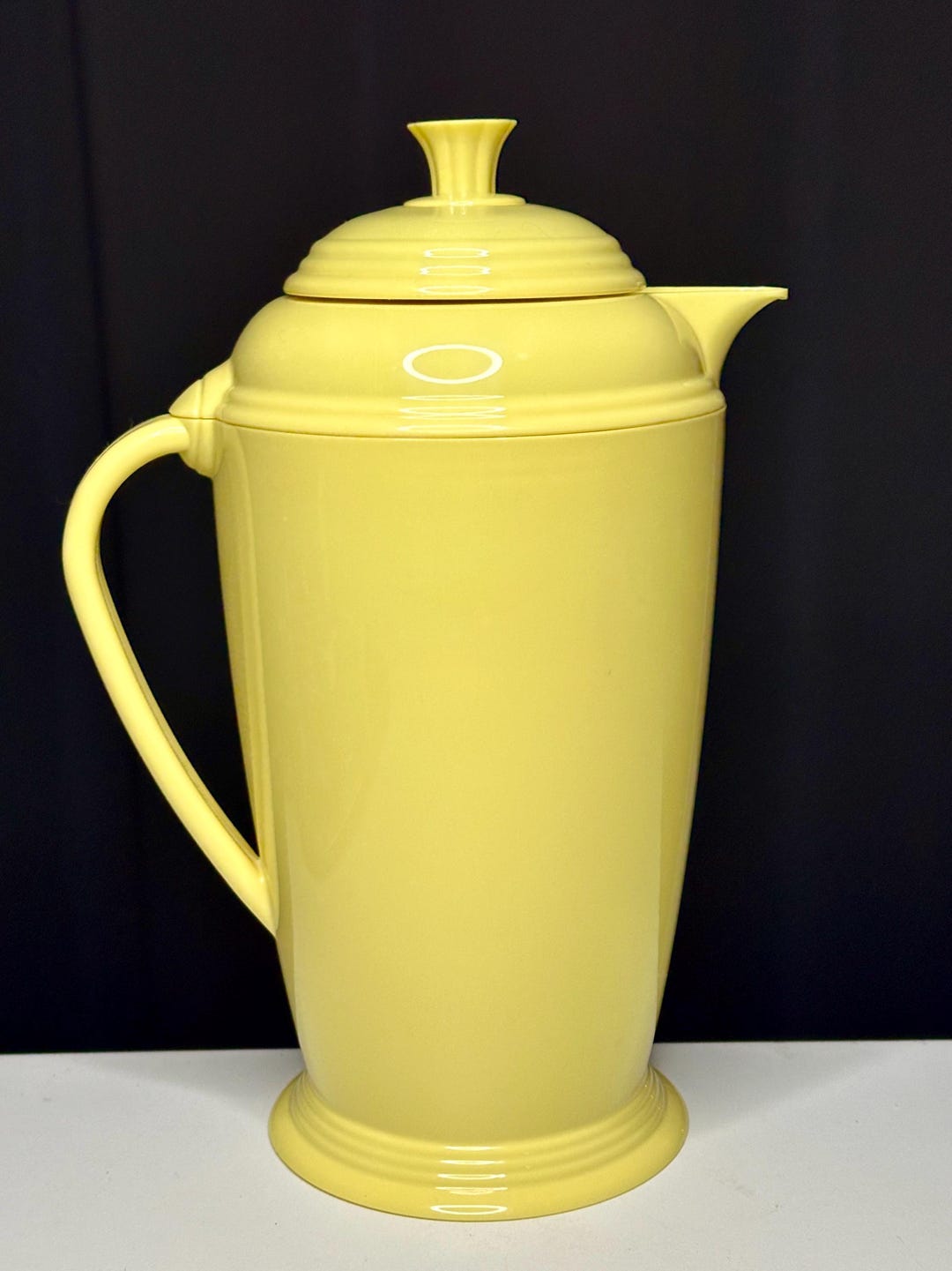Vintage Fiesta Ware Insulated Carafe – Yellow Plastic Thermal Pitcher ...