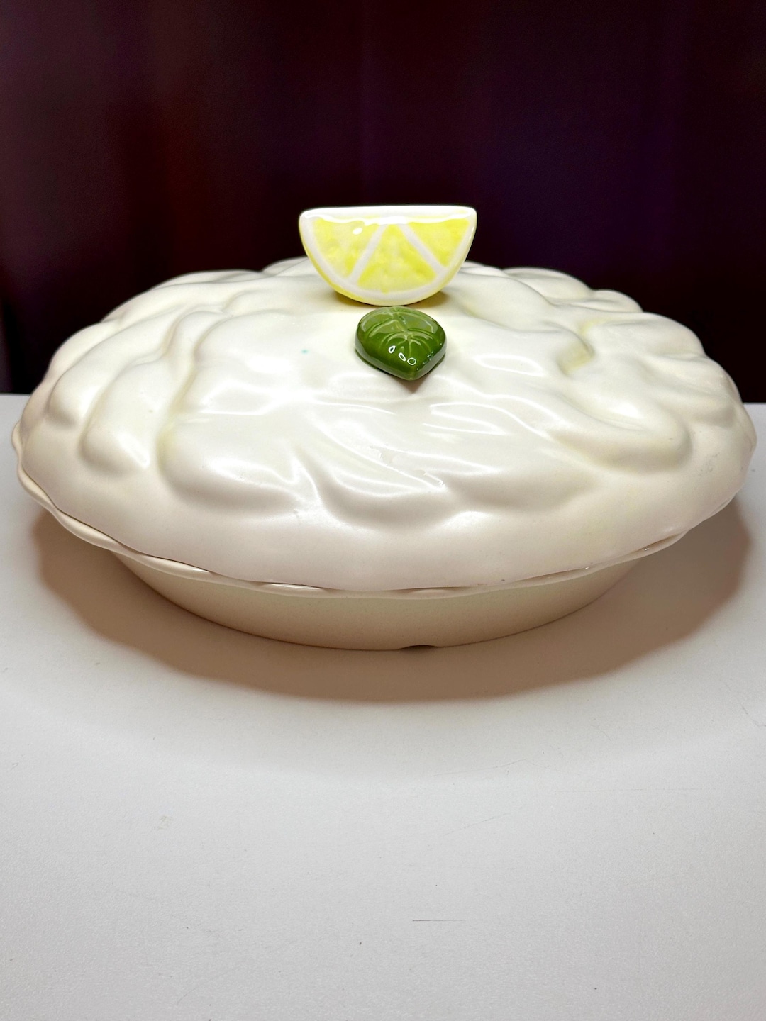 Vintage Lemon Meringue Recipe Pie Plate and Pie Keeper/1990 LTD Vintage ...