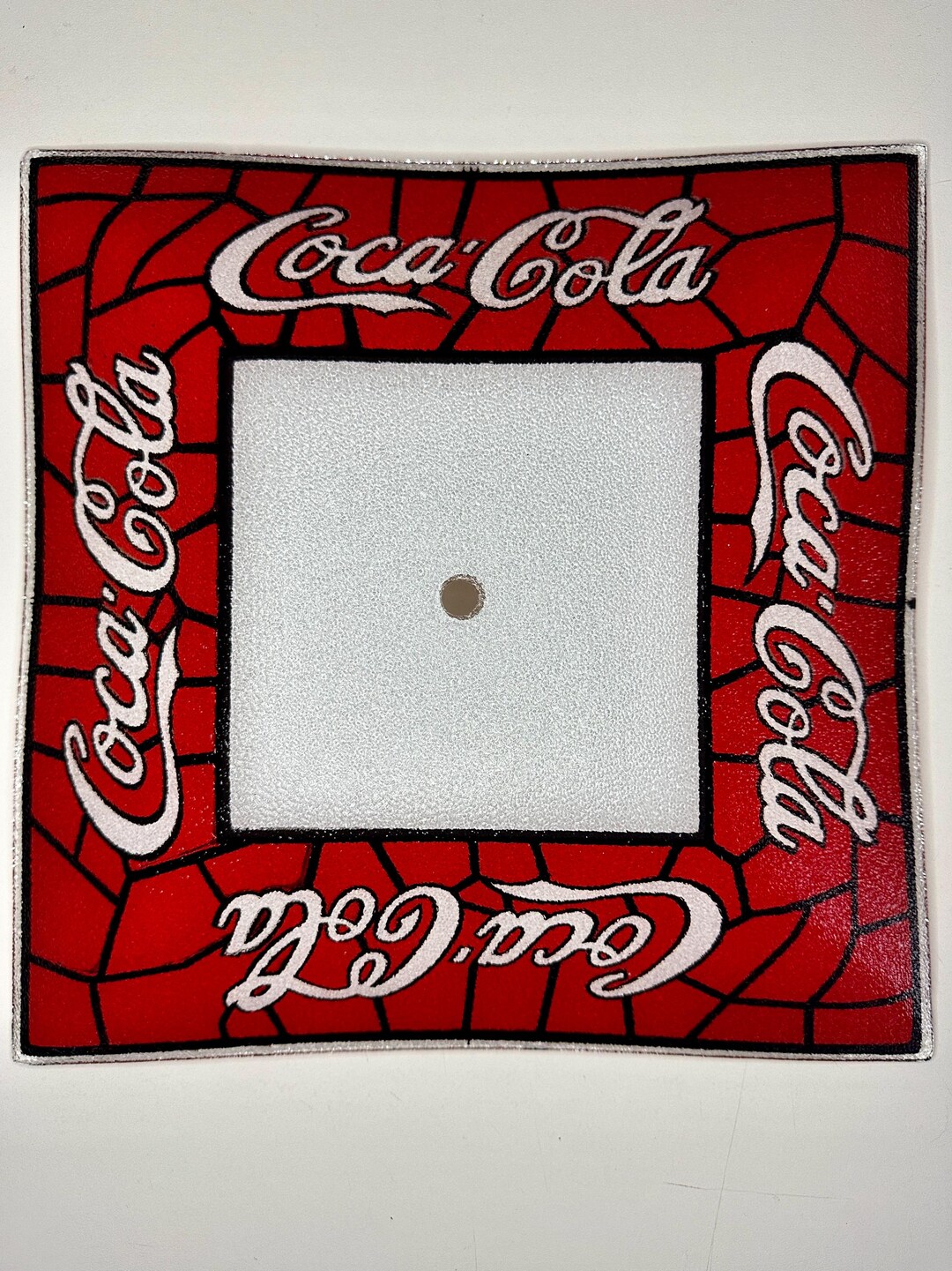 Vintage Coca-cola Stained Glass-style Ceiling Light Shade – Vintage ...