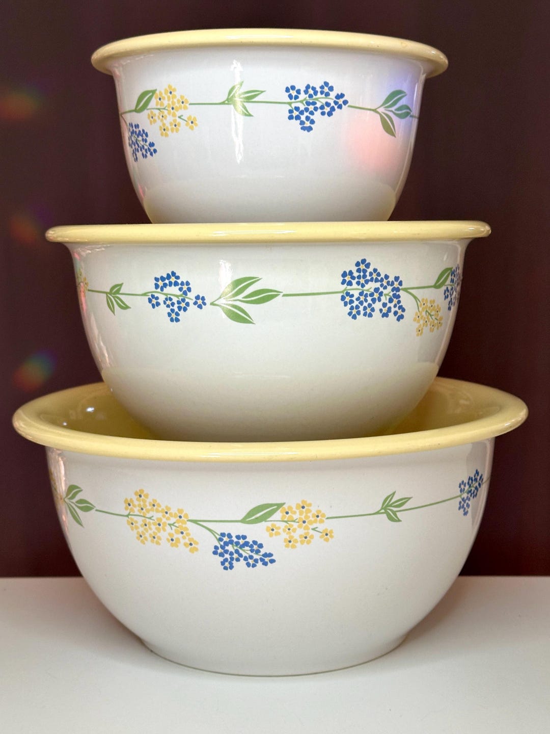 Set of Three Vintage Corelle Coordinates Nesting Mixing Bowls/vintage ...