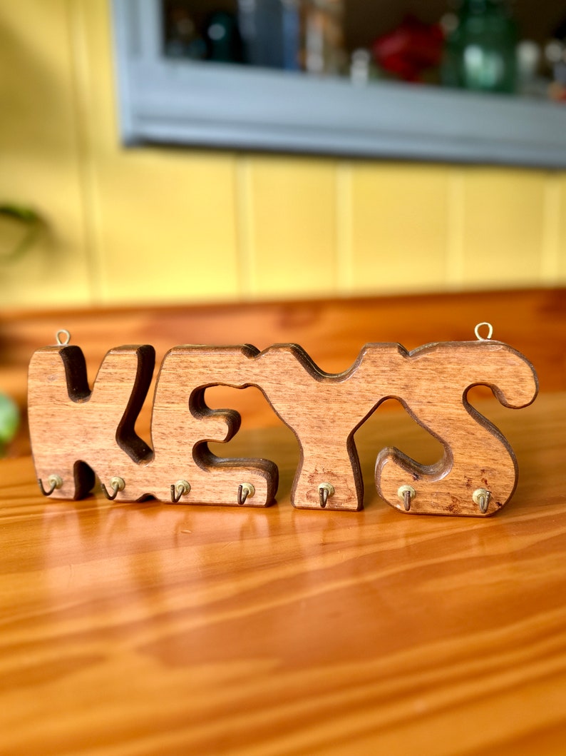 Classic Vintage Wooden Keys Sign and Key Hook/vintage Wooden - Etsy
