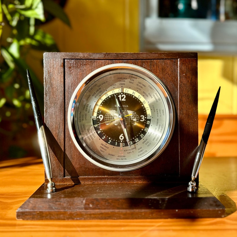 Mcm Desk Clock - Etsy