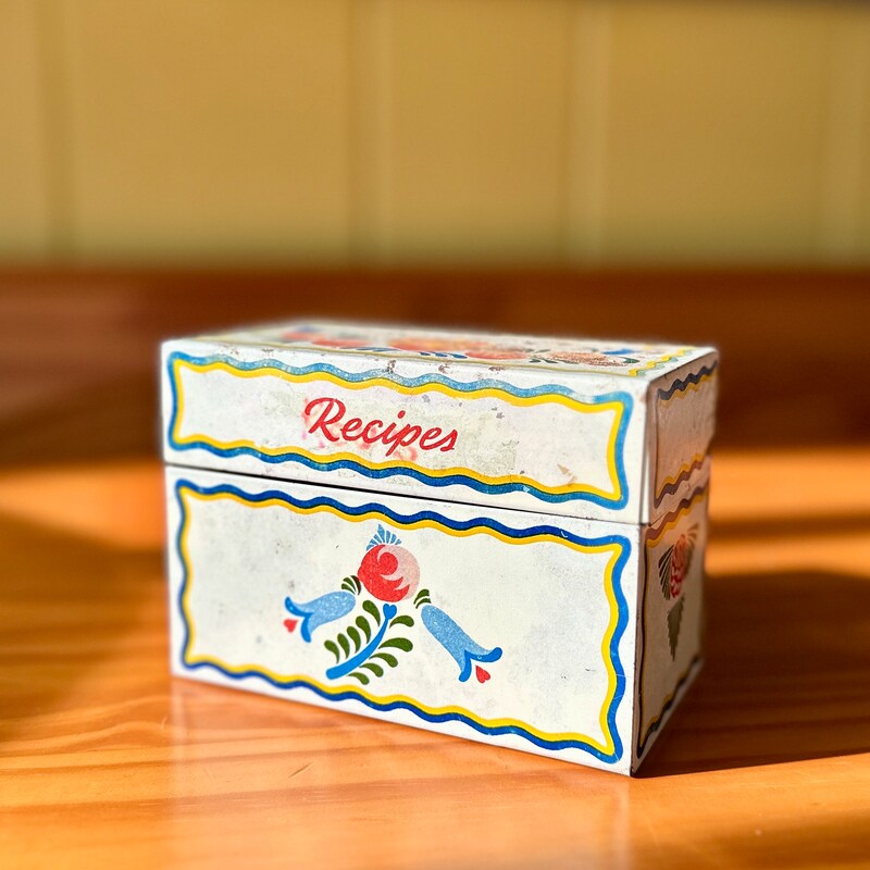 Vintage Recipe Box - Etsy