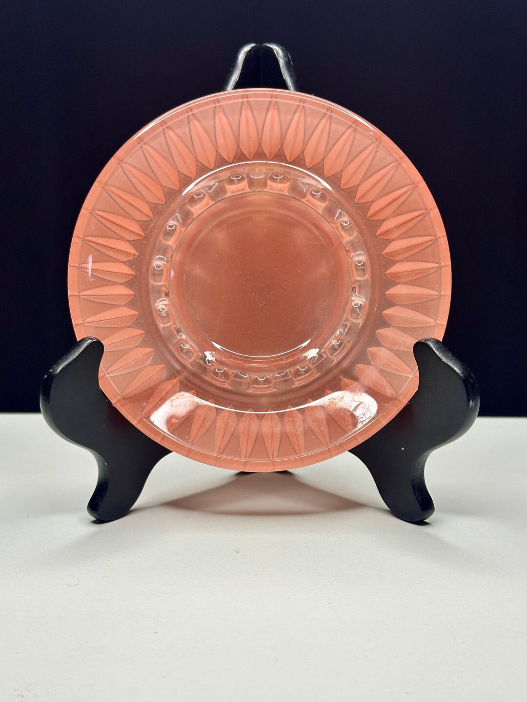 Vintage Pink Depression Glass Ashtray –vintage Hobnail Ashtray/mcm ...