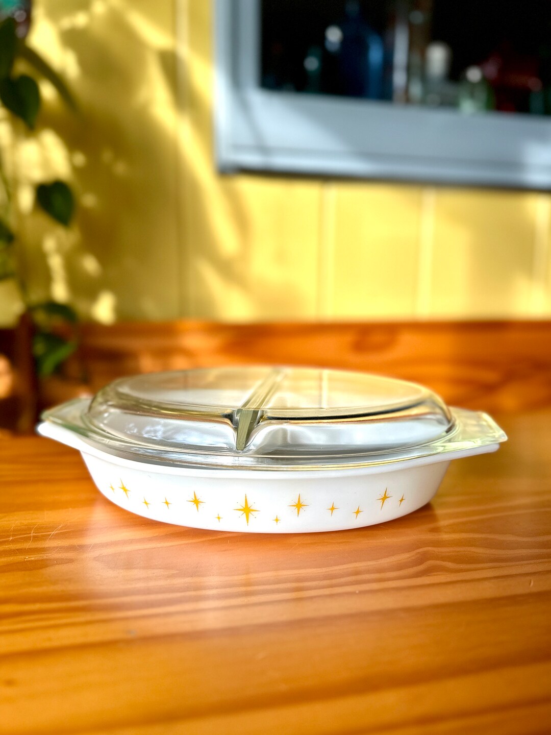 Vintage MCM 1959 Pyrex Promotional ‘constellations’ Divided Casserole ...