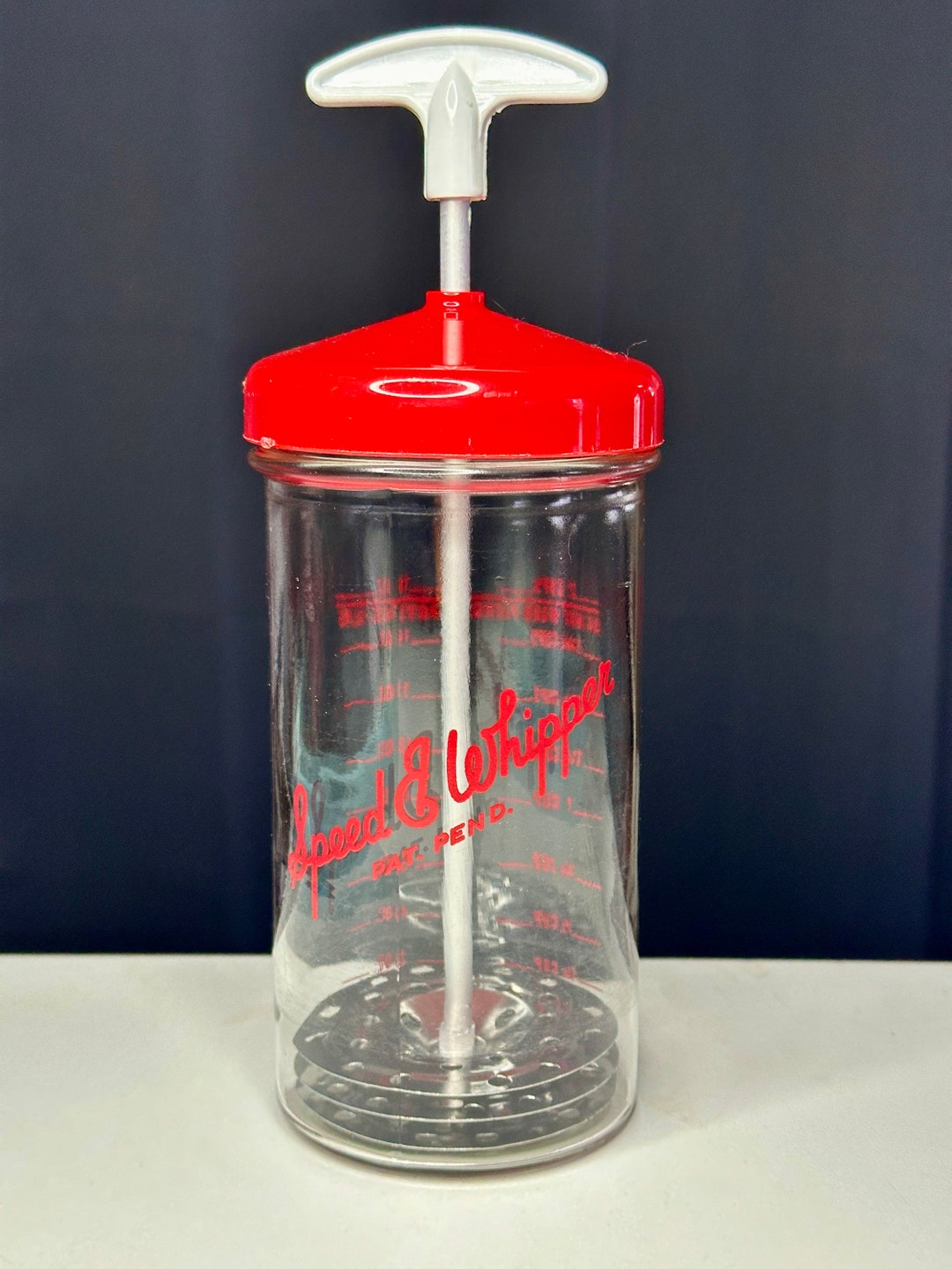 Vintage MCM speed E Whipper Glass Whipper/vintage MCM Kitchen/vintage ...