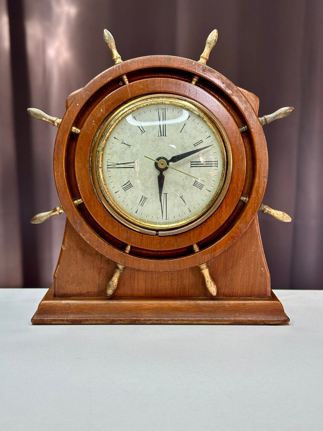 Vintage Seth Thomas Capstan-1 Nautical Clock/vintage MCM Nautical ...