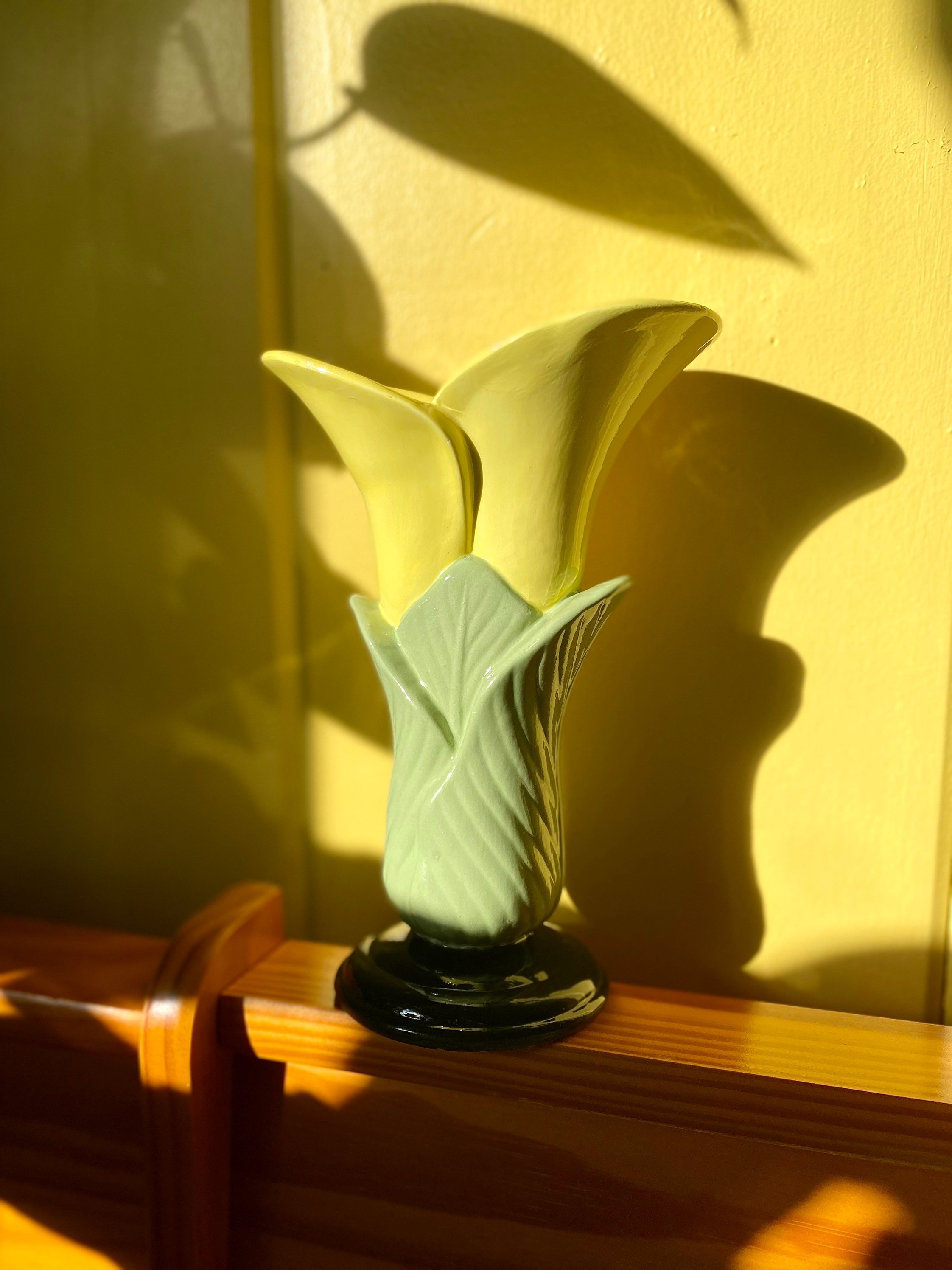 Beautiful Vintage Byron Molds Art Deco Calla Lily Vase - Etsy