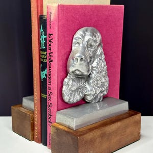 Set of Vintage 1947 Metal Cocker Spaniel Bookends/vintage Cocker ...