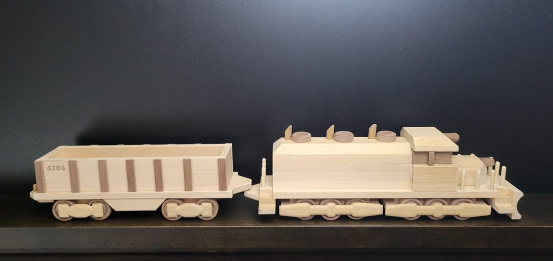 Train DIY Kit Wooden Model - Etsy