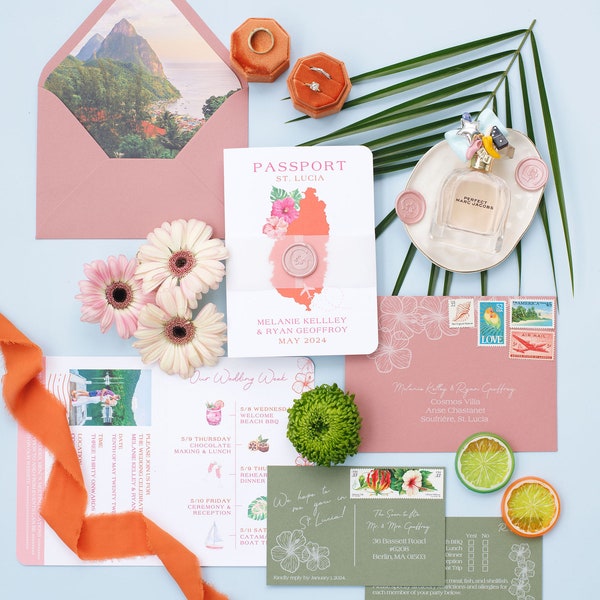 Destination Wedding Invitations - Etsy