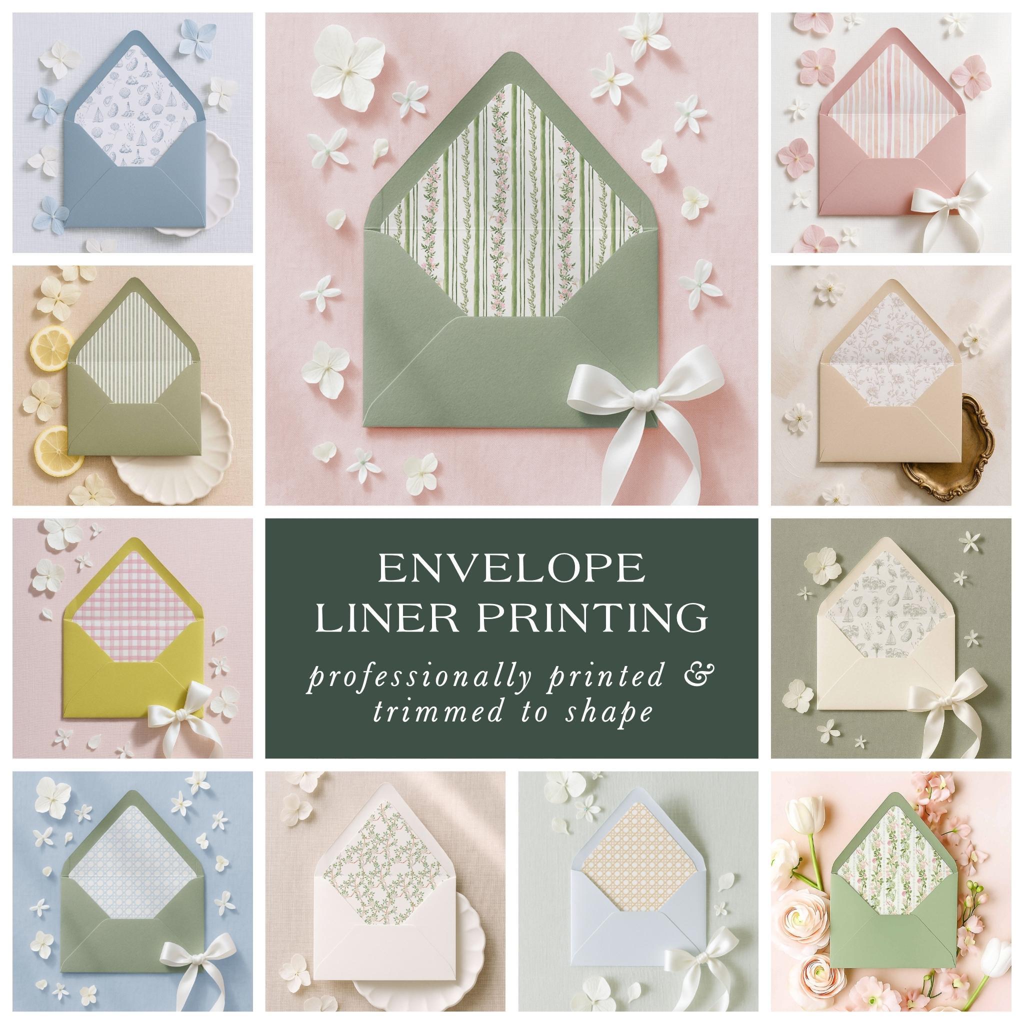 Envelope Liner Printing | Professional Wedding Liners & Envelopes ...
