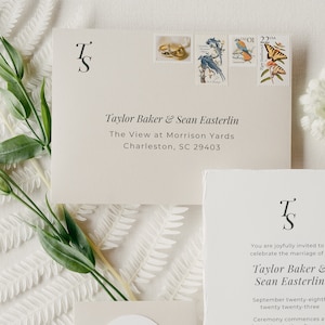 Custom Wedding Invitations | Deckled-edge Paper | Luxury Wedding Invite ...