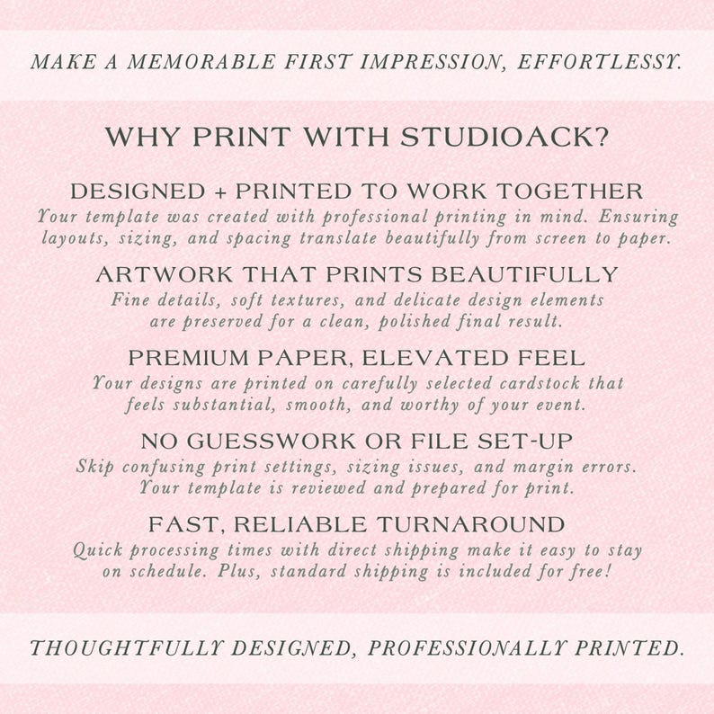 Invitation Suite Professional Printing | Wedding Invite Card Stock ...