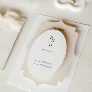 Custom Wedding Invitations | Deckled-edge Paper | Luxury Wedding Invite ...