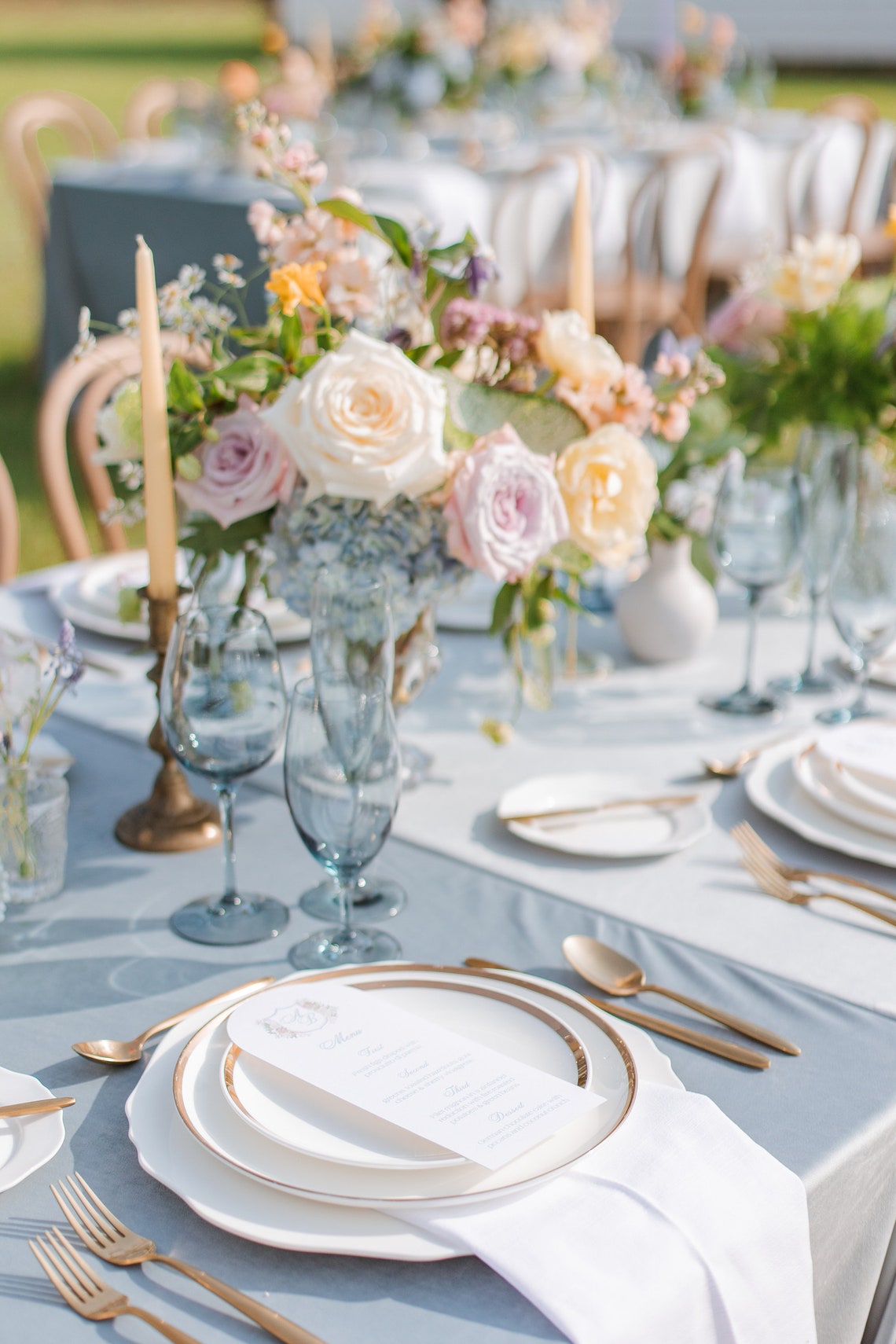 Arch Shaped Wedding Reception Menus Watercolor Floral Dinner - Etsy