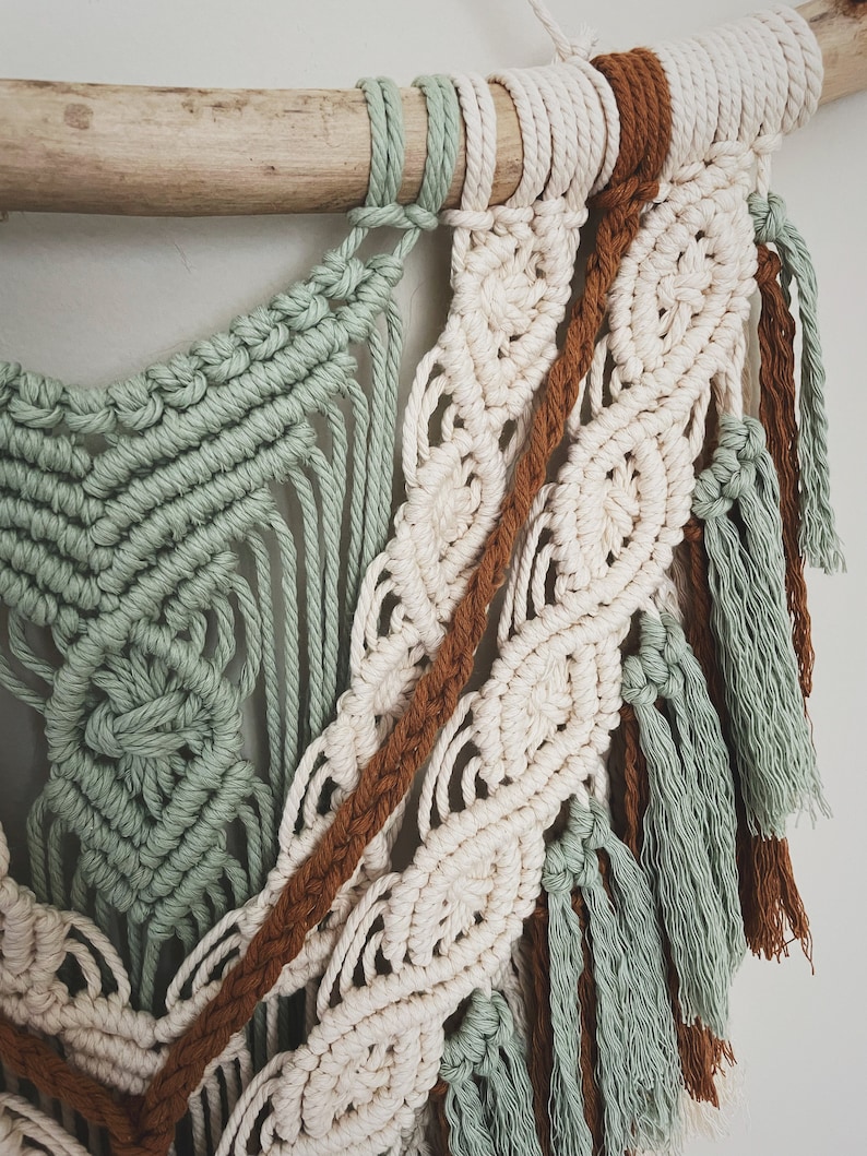 Medium Layered Multi-colored Macrame Wall Hanging - Etsy