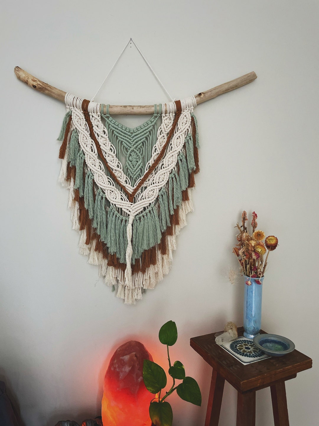 Medium Layered Multi-colored Macrame Wall Hanging - Etsy