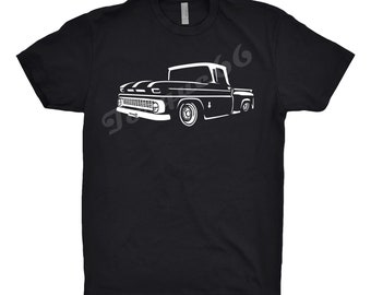 1965 Chevy C10 K10 Mens Black LONG SLEEVE Tshirt Chevrolet Sm-3xl - Etsy