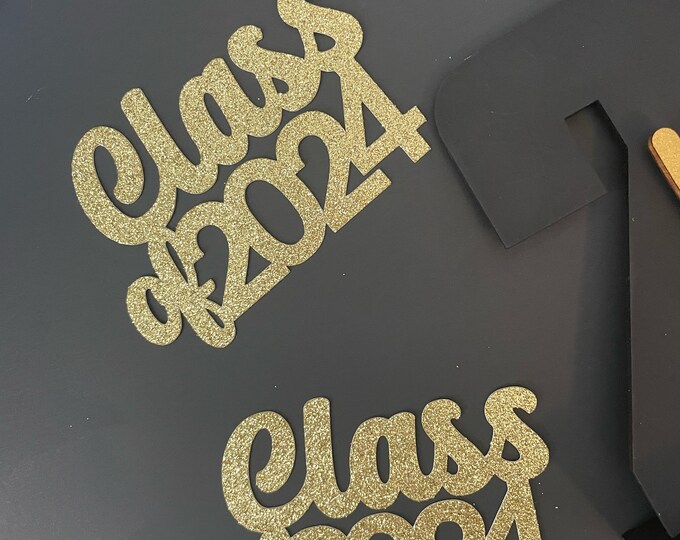 Class of 2024 Tags for Table Decot , 2024 Cut Out, Graduation ...