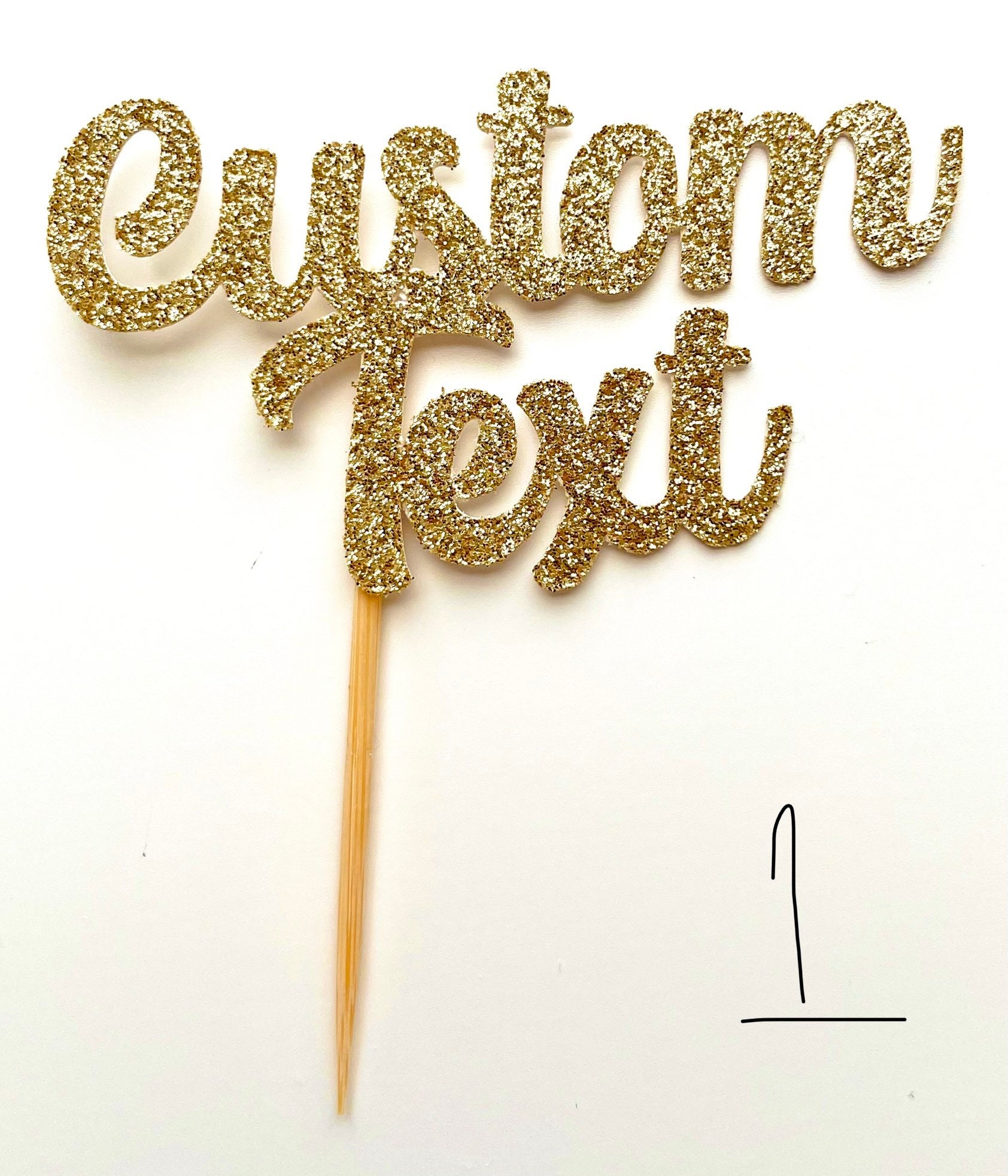 Personalized Custom Cupcake Topper Any Word /name Baby - Etsy