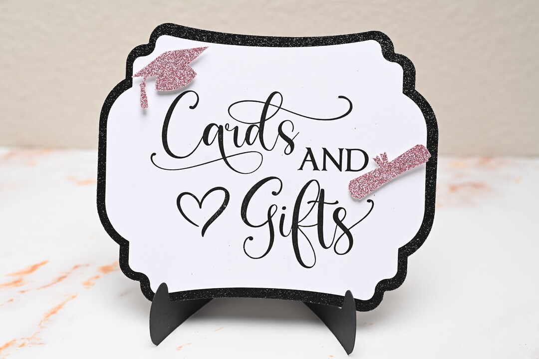 Personalized Cards and Gifts Sign for the Graduate | Graduation Table ...