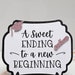 8x10 A Sweet Ending to a , Graduation Table Sign Graduation Cookie ...