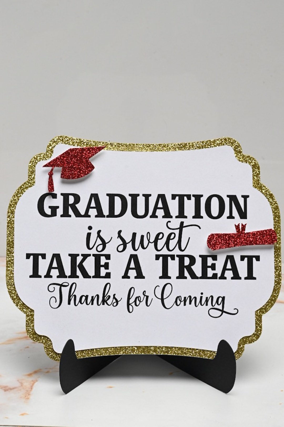 Graduation is Sweet Please Take a Treat , 5x7 Candy Buffet Decor Sign ...