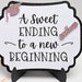 8x10 A Sweet Ending to a , Graduation Table Sign Graduation Cookie ...