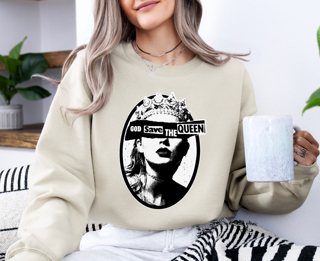 God Save the Queen Sweatshirt, British Sweatshirt, Royal Sweater ...