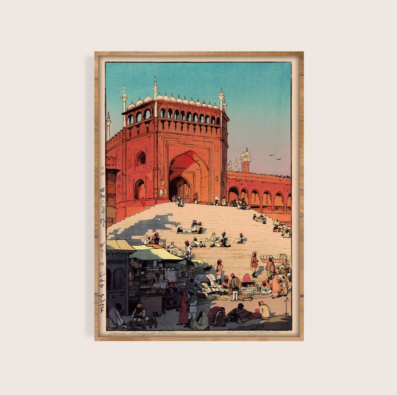 Jami Masjid Delhi Poster, From the India and Southeast Asia Series by ...