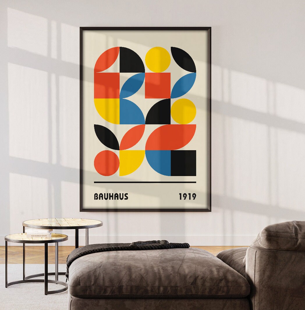 Bauhaus 1919 Poster Bauhaus Printable Exhibition Poster - Etsy