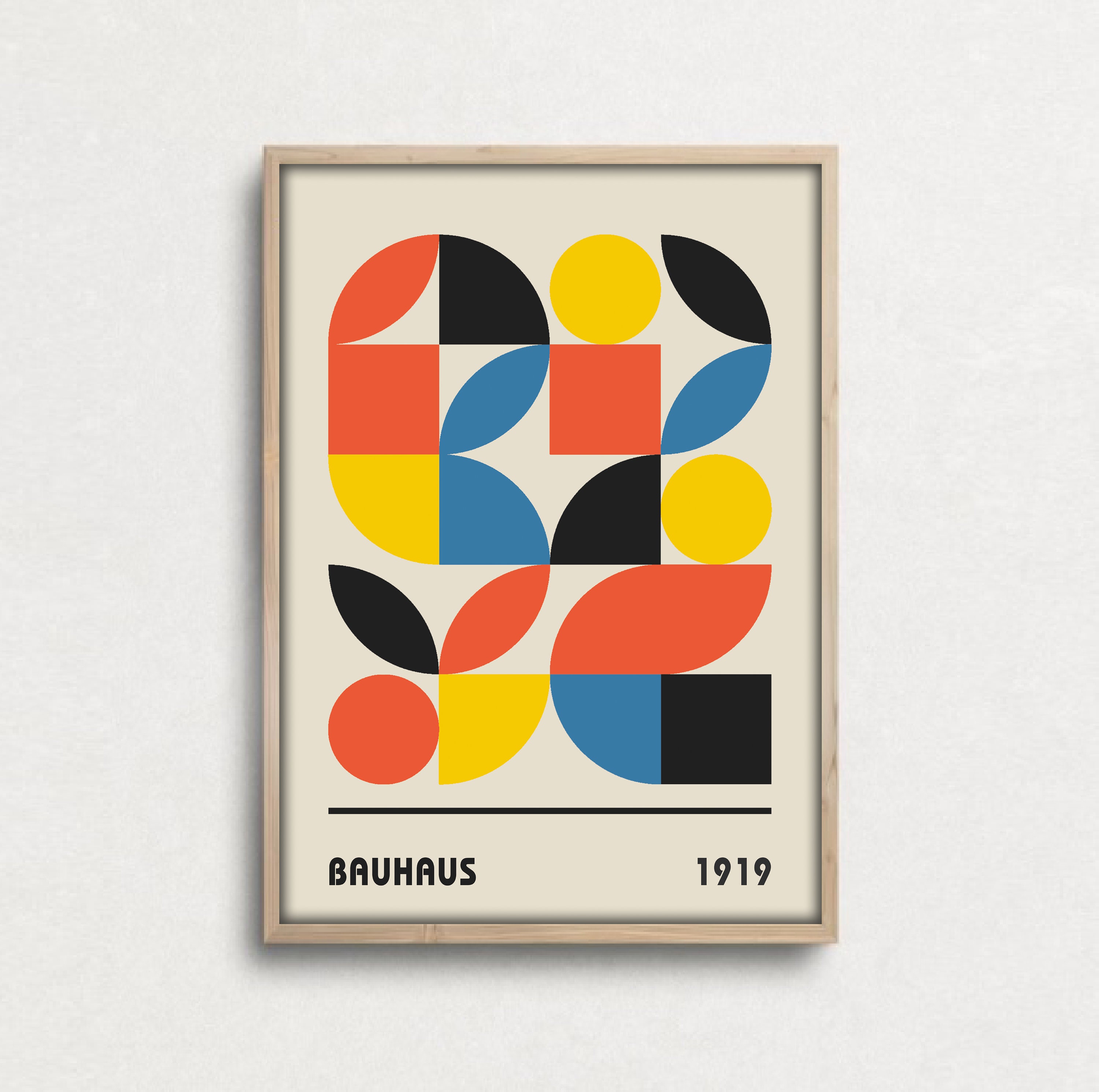 Bauhaus 1919 Poster Bauhaus Printable Exhibition Poster - Etsy