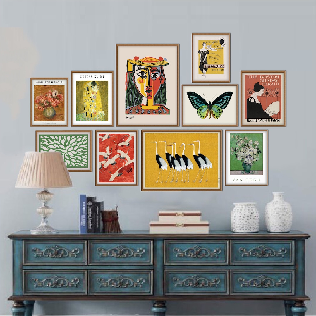 Eclectic Gallery Wall Art Set, Van Gogh, Picasso (digital Download) - Etsy