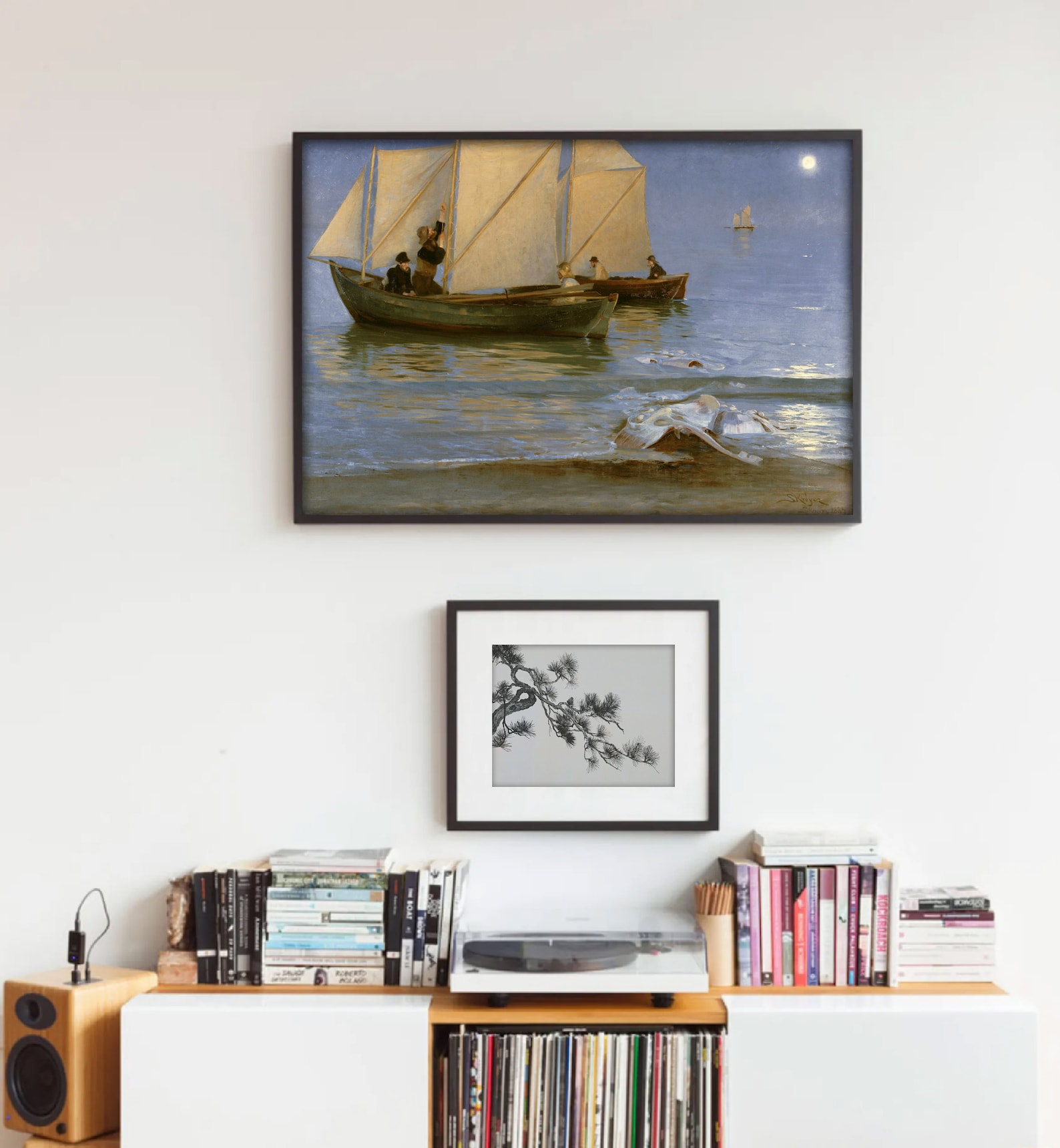 Peder Severin Krøyer, Fishing Boats, Skagboere (1884) Museum Quality ...