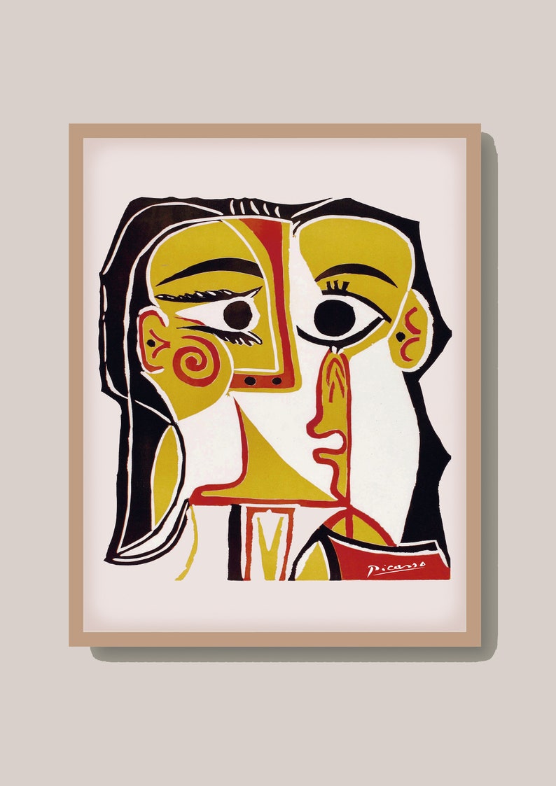 Picasso Abstract Portrait Prints, Gallery Wall Art Set (digital ...