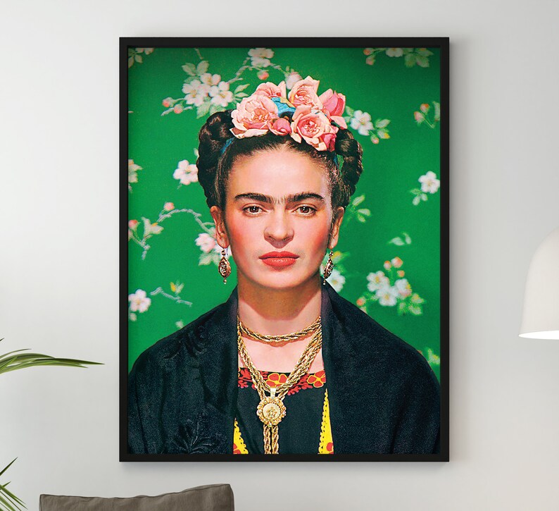 Frida Kahlo Poster, Frida Wall Decor, Frida Kahlo Canvas, Modern ...