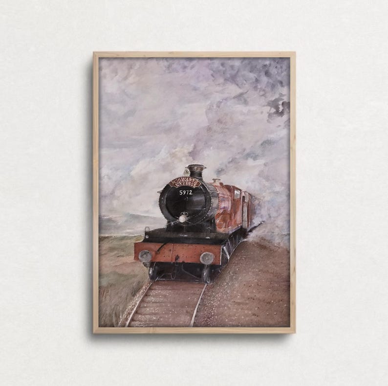 Hogwarts Express Train Print, Harry Potter Pictures, Wizard School ...