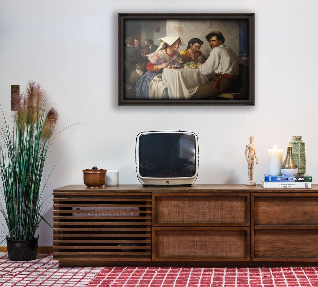 Carl Bloch in A Roman Osteria Print Poster, Academicism, Realism, Roman ...