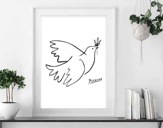 Picasso Dove Print Peace Freedom Print Picasso Bird Art - Etsy
