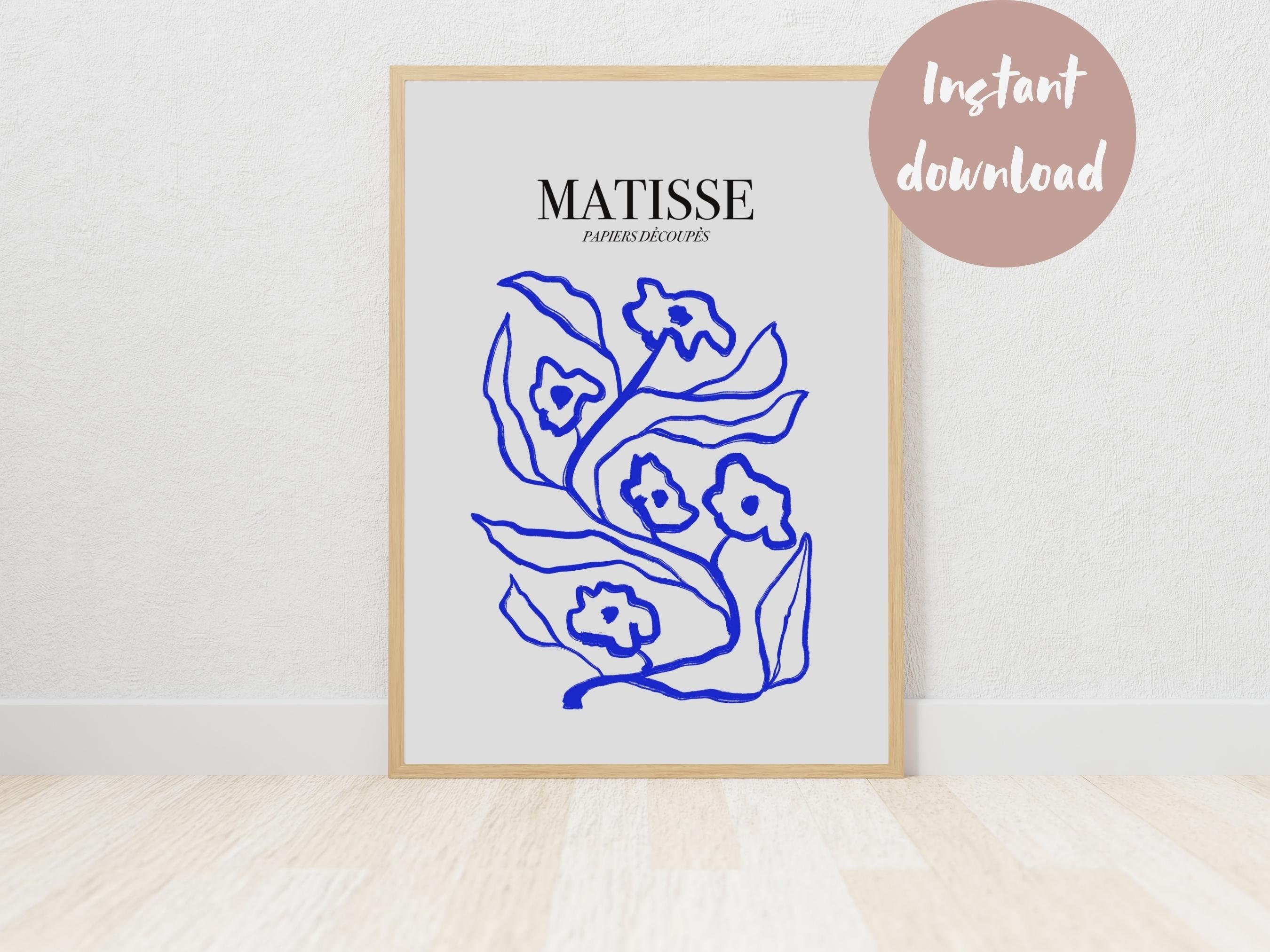 Henri Matisse Botanical Cut Outs Printable Wall Art - Etsy