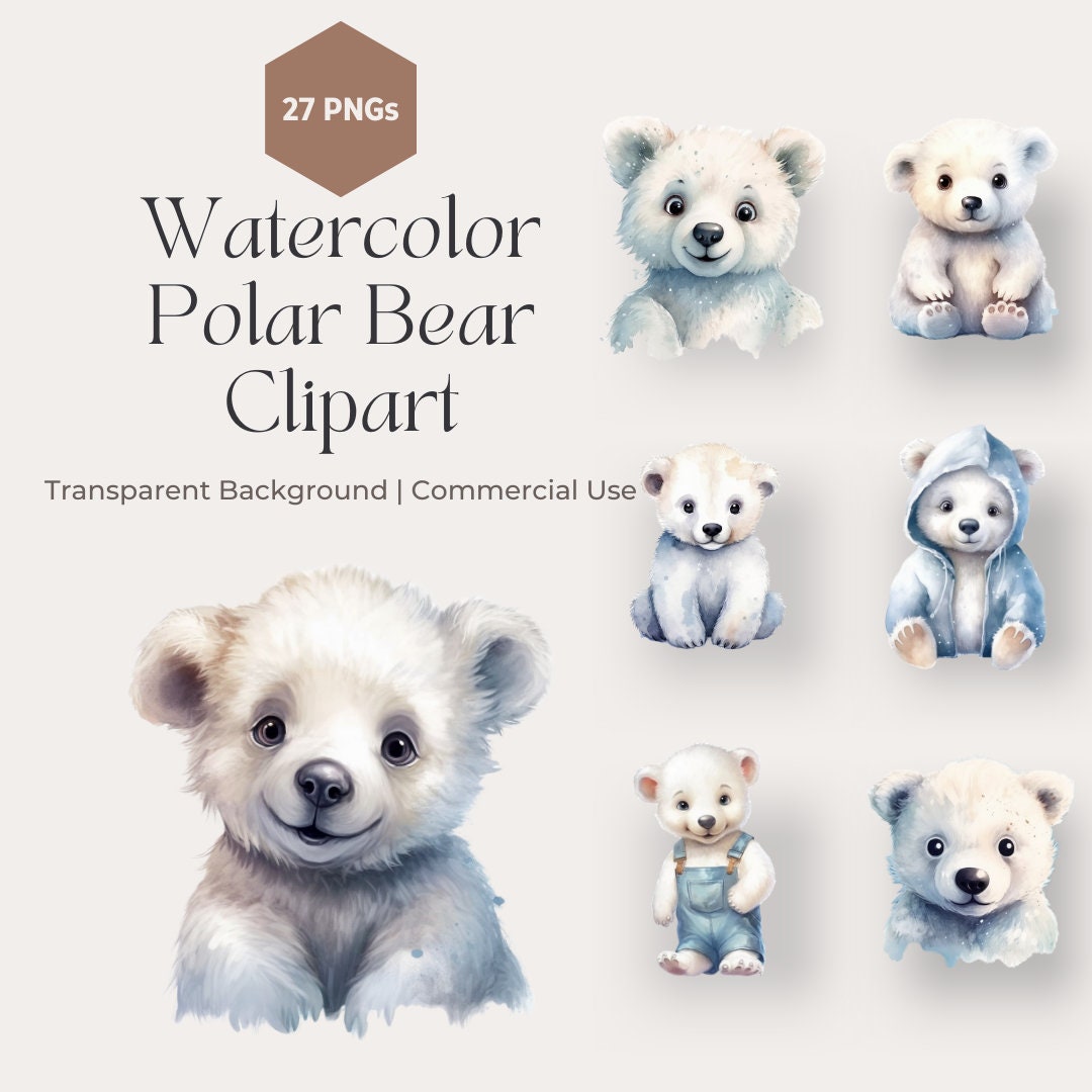 Baby Polar Bear Clip Art
